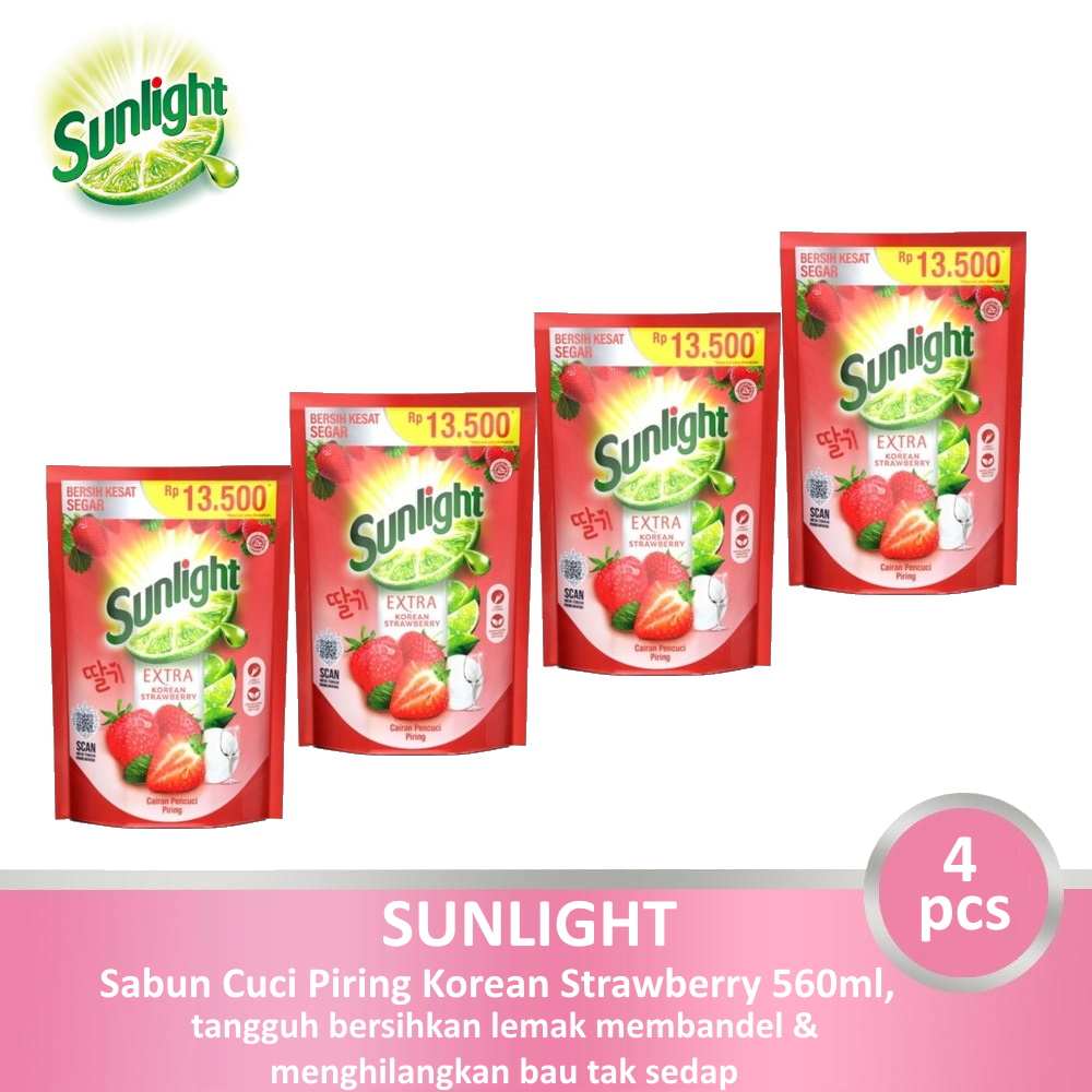 SUNLIGHT Korean Strawberry 560mL Sabun Cuci Piring | Lazada Indonesia