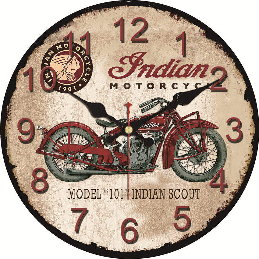 【Special offer】Modern Decorative Wall Clocks Battery Operated Retro ...