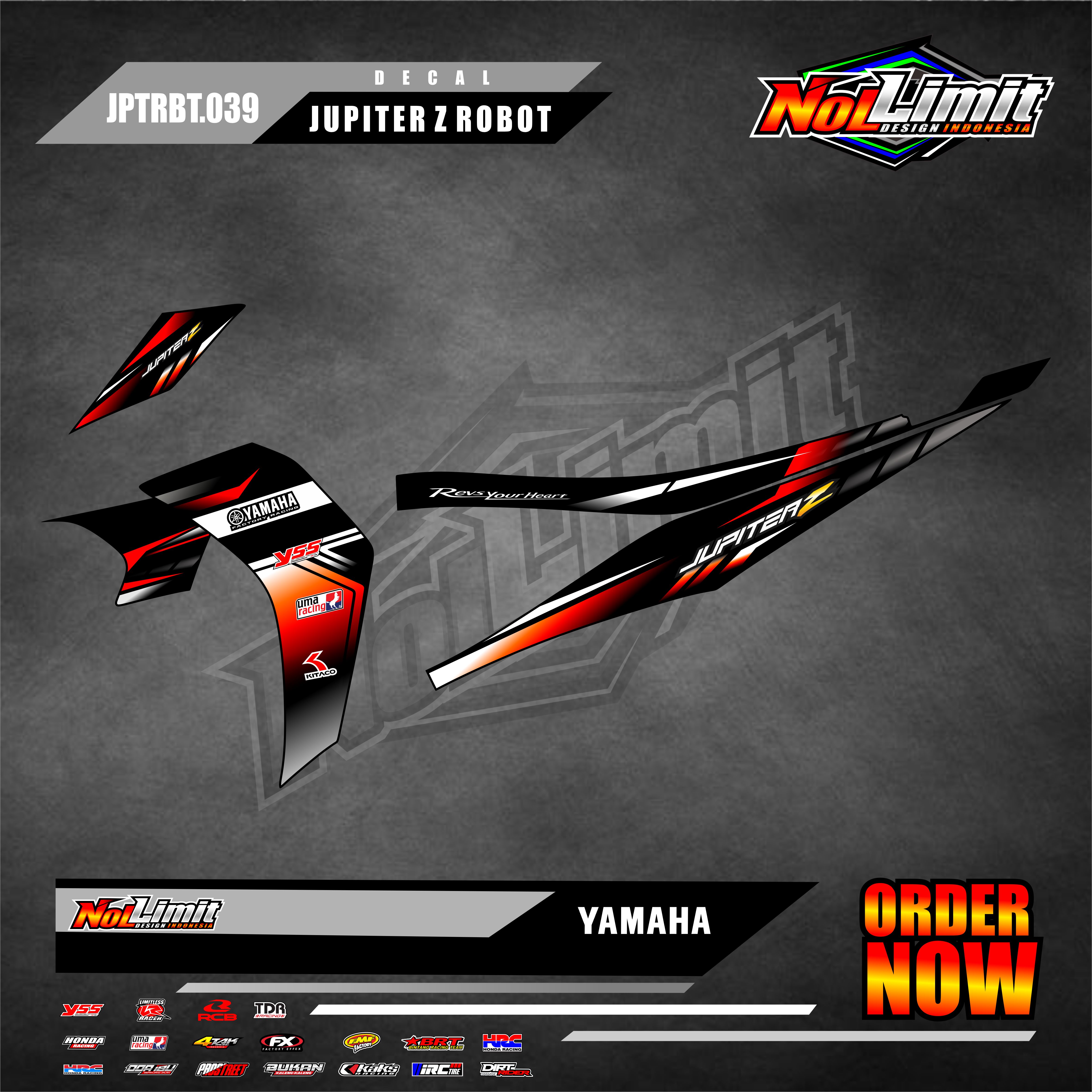 Sticker Striping JUPITER ROBOT- Sticker Striping Variasi Motor YAMAHA ...