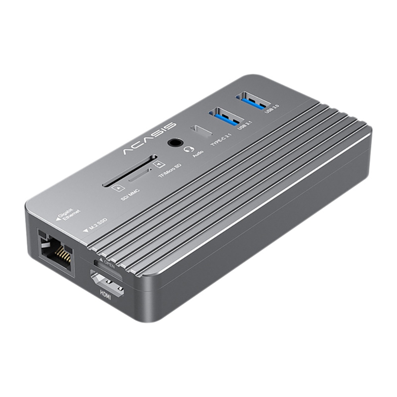 ACASIS USB-C HUB 10 in 1 Docking Station for M.2 NVME and SATA NGFF SSD ...