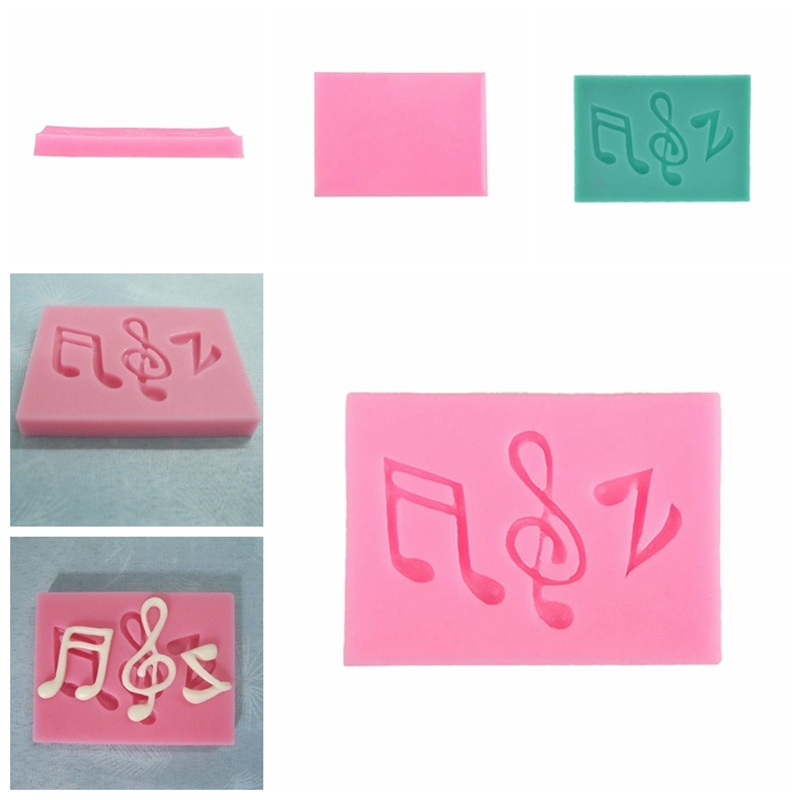 Musical Note Silicone Fondant Mold Cake Sugarcraft Decorating Chocolate ...