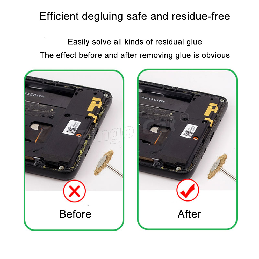 T-Shaped Steel Copper Brush For Mobile Phone Repair Screen Middle Frame Bracket Residual Glue ...