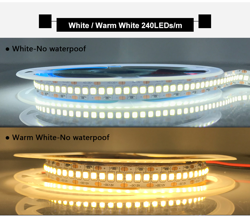 Dc 12 V Volt Smd 2835 Led Strip Pc 1m- 5m 60/120/240 Leds/m 12v Led Strip Lights Tape Lamp ...