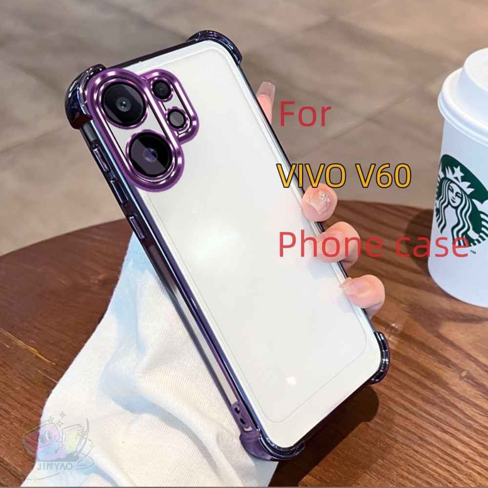 【Luxury】For VIVO V60 Phone case transparent Lens protector Fresh Dust ...