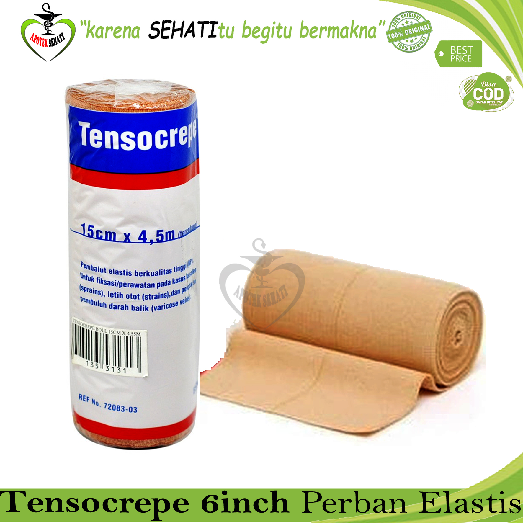 Tensocrepe Perban Elastis Luka Keseleo Patah Tulang Tensokrep 3 4 6 ...
