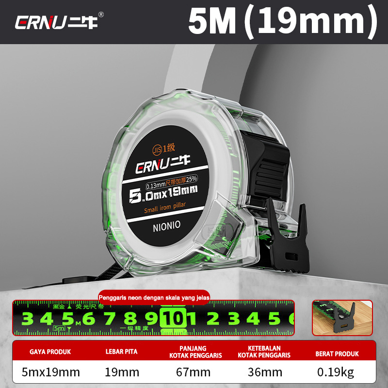 METERAN ROLL LEBAR 25 MM ALAT BANTU UKUR PERTUKANGAN/meteran 10 meter ...