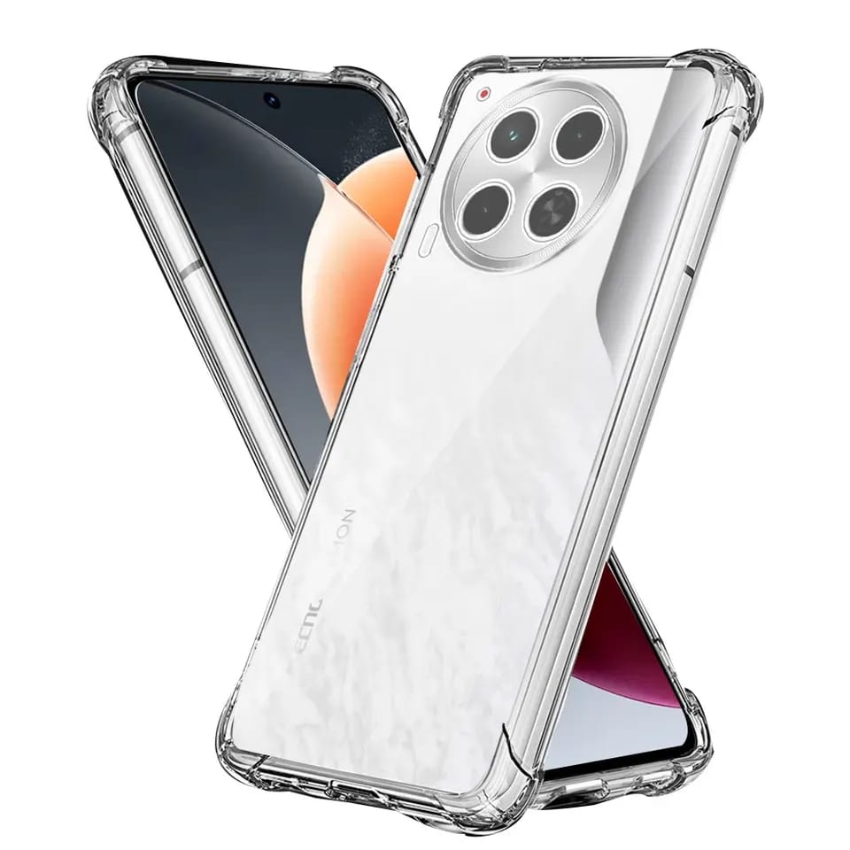 Tecno camon 30 Transparent Soft Case with Anti Shock Bumper Protection ...