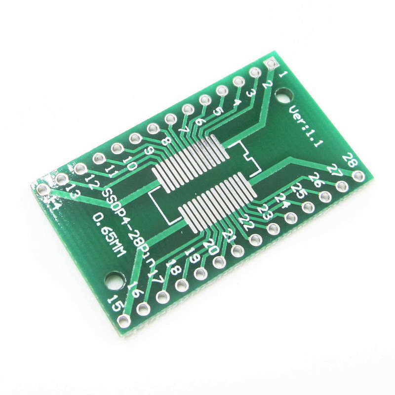 10Pcs Sop28 Ssop28 Tssop28 To Dip28 Pin Adapter Converter Pcb Board ...