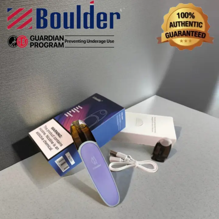 Legit Boulder refillable juice Switch original device Boulder vaping smoke set with a juice pods ...
