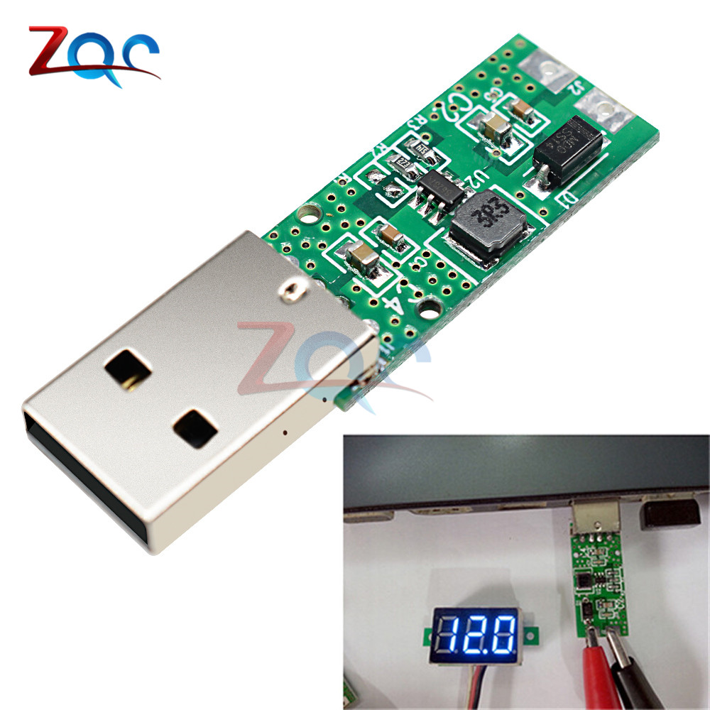 【VogueVenture】DC-DC 5V to 12V 5W USB Step Up Power Supply Module Boost ...