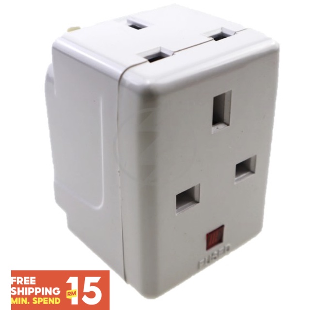 3WAY Adaptor ADAPTER ADAPORT(Multi-Way) With Neon Light / PLUG ...