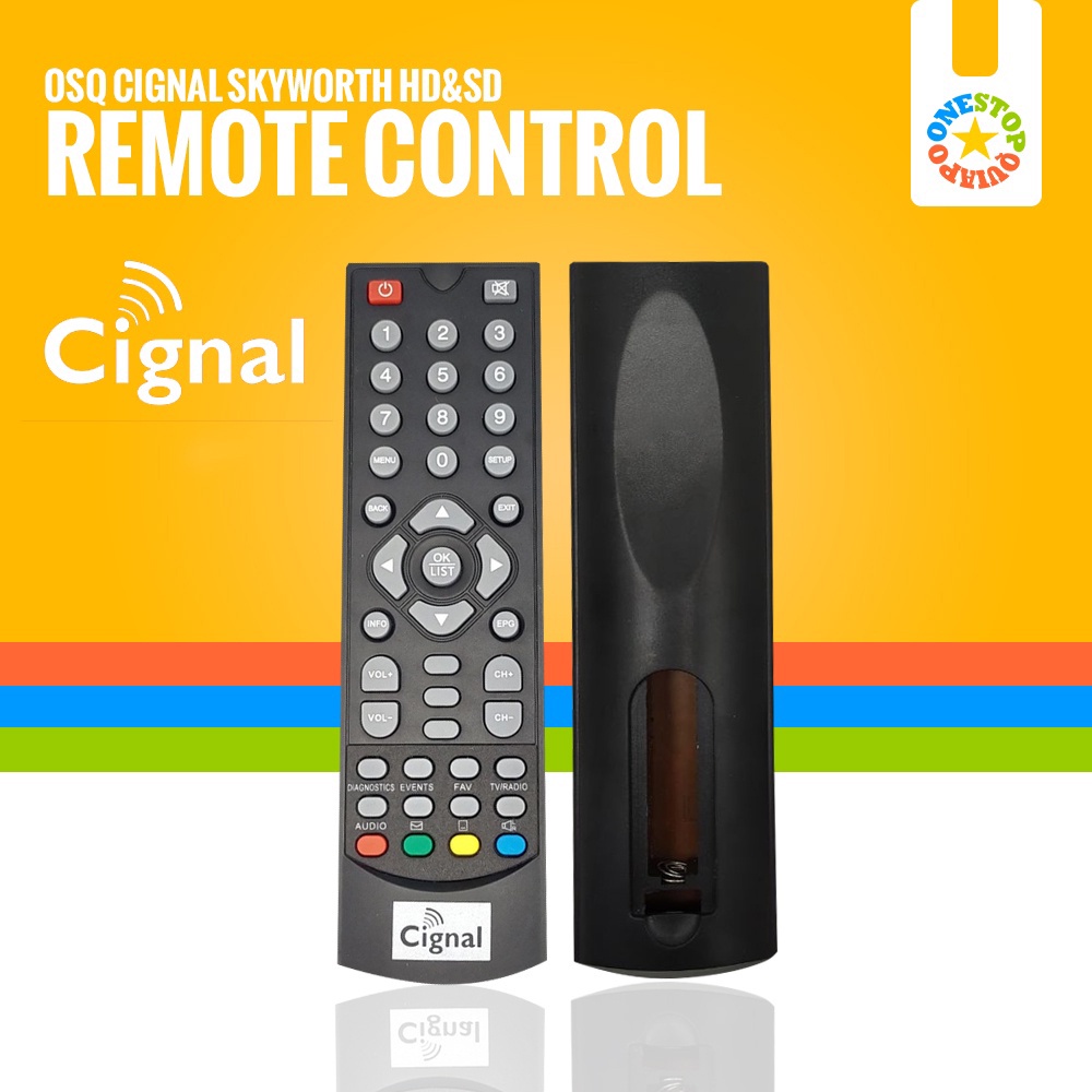 OSQ Replacement Cignal Remote Control for HD Box Skyworth HD and ...