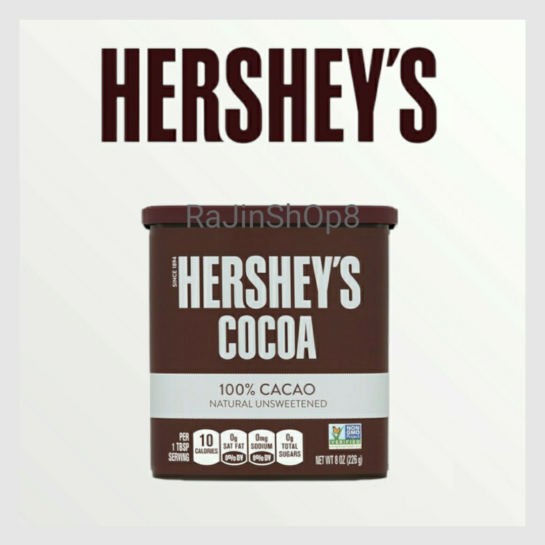 HERSHEY'S Cocoa Powder 100% Cacao Natural Unsweetened & Special Dark US 226gm | Lazada