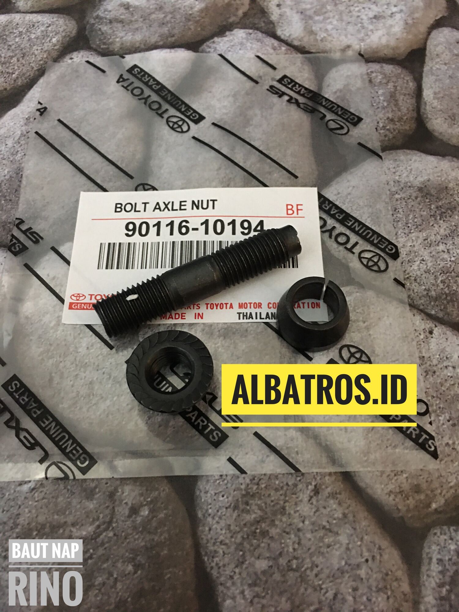 BAUT NAP RODA DYNA HT125 HT130 RINO 14B BAUT AS BAJA RINO HT 14B HITAM ...