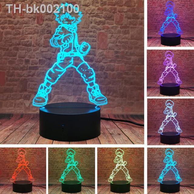 ☎ Luminous MHA Deku6 Himiko Toga Model 3D Visual Illusion LED Lamp ...