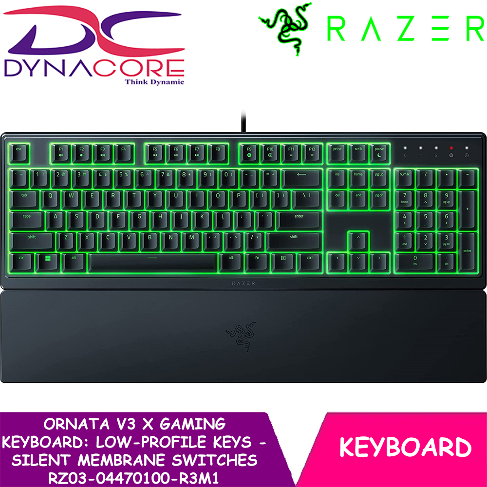DYNACORE - Razer Ornata V3 X Gaming Keyboard: Low-Profile Keys - Silent ...