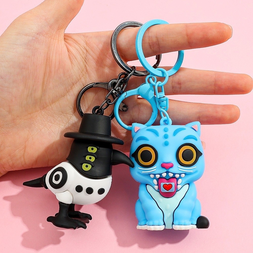 New Witch Squad Anime Peripheral Kpop Demon Hunters Movie Keychain PVC ...