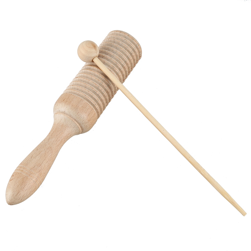 Kid Children Musical Toy Wooden Crow Sounder Percussion Instrument ...