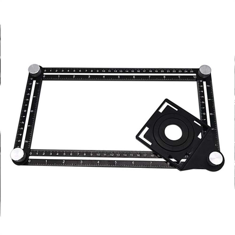 4 Folding Rulers Adjustable Multi Angle Aluminium Alloy Measuring Ruler ...
