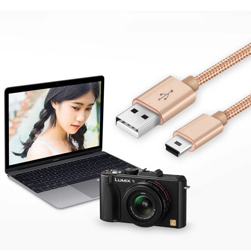 Mini USB Cable Mini USB to USB Fast Data Charger Cable for MP3 MP4 ...