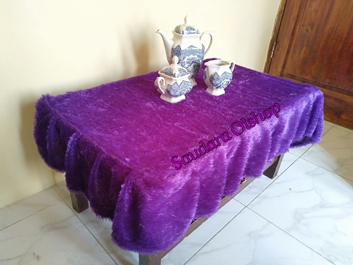 Promo Taplak Meja Rumbai Ruang Tamu /Cover Meja Table Mat Besar & Kecil ...