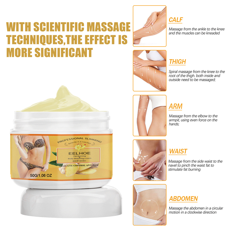 Ginger Cream Body Slimming Full Body Firming Heating Fitness Cream ...
