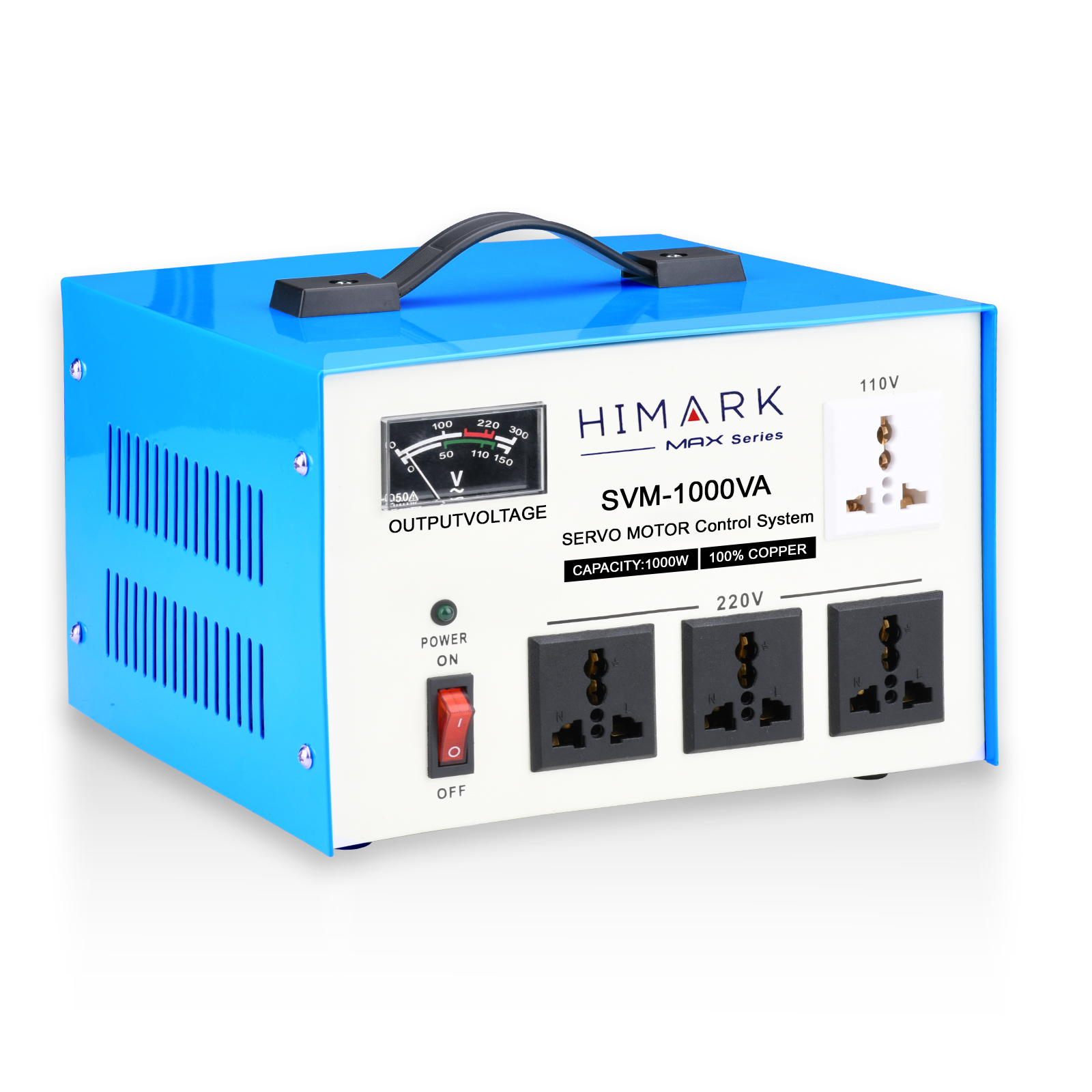 Himark SVR-1000VA Servo Motor Type Automatic Voltage Regulator (AVR ...