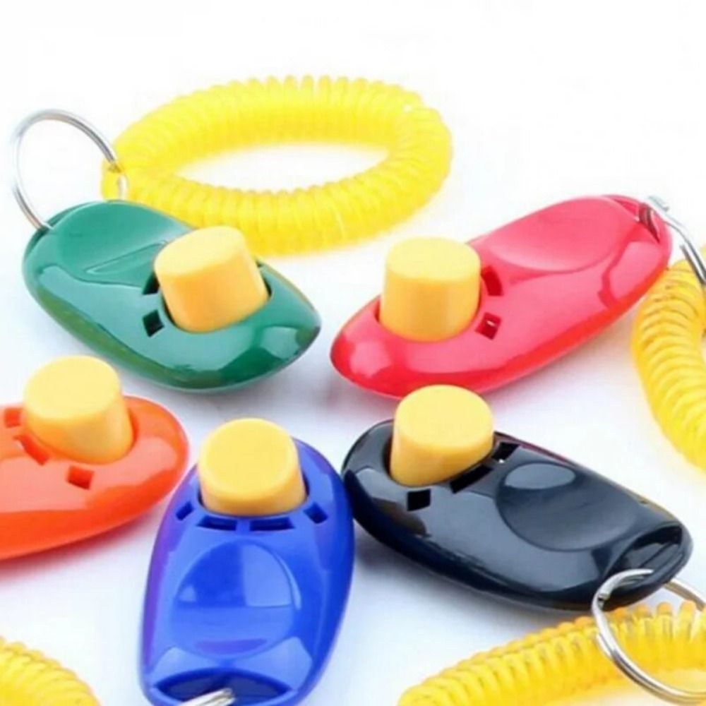Dog Training Tools Plastic Pet Tranining Clicker Portable Dog Whistle ...