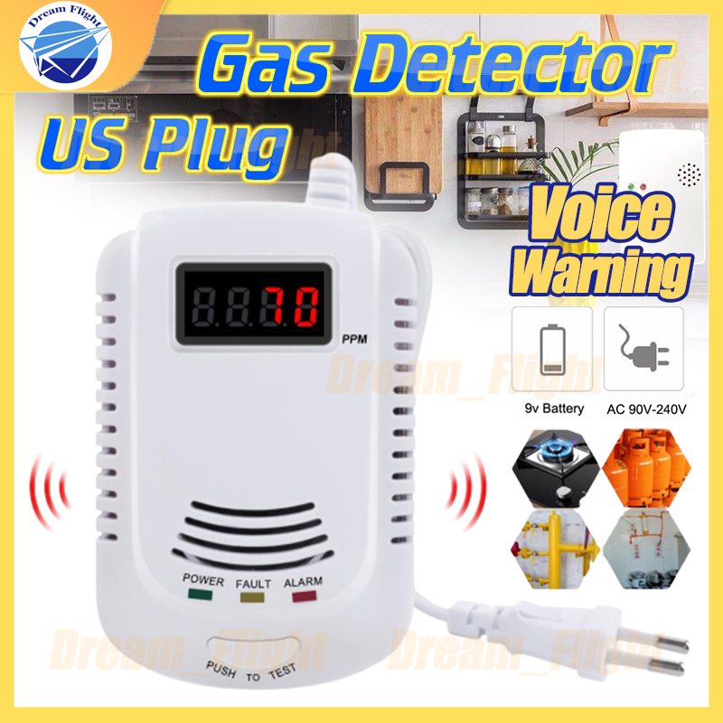 🇵🇭 Gas Detector LPG LNG Coal Natural Gas Leak Alarm Sensor Voice ...