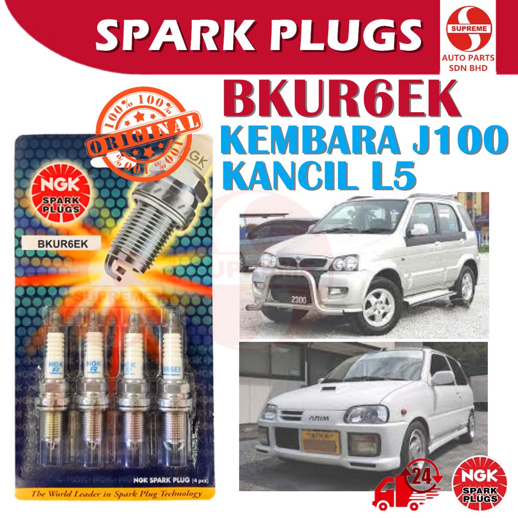 S2U Spark Plug NGK Perodua Kembara 1.3 J100 Kancil Turbo L5 Daihatsu Mira L500 BKUR6EK Plug ...