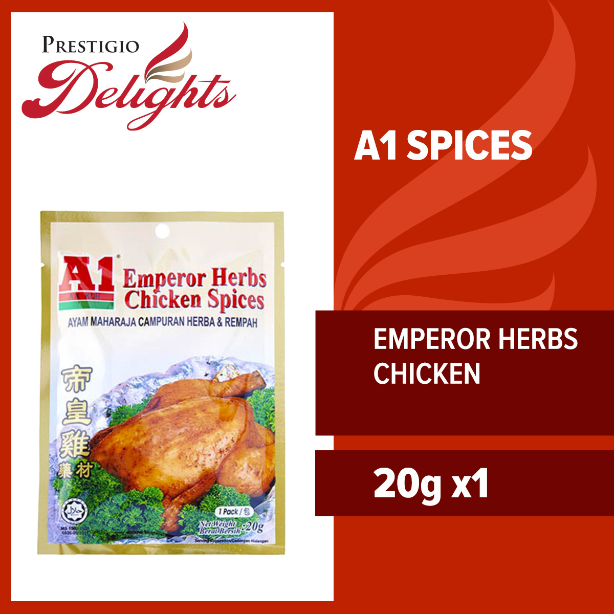 A1 Emperor Chicken Herbs Spices 20g | Lazada Singapore