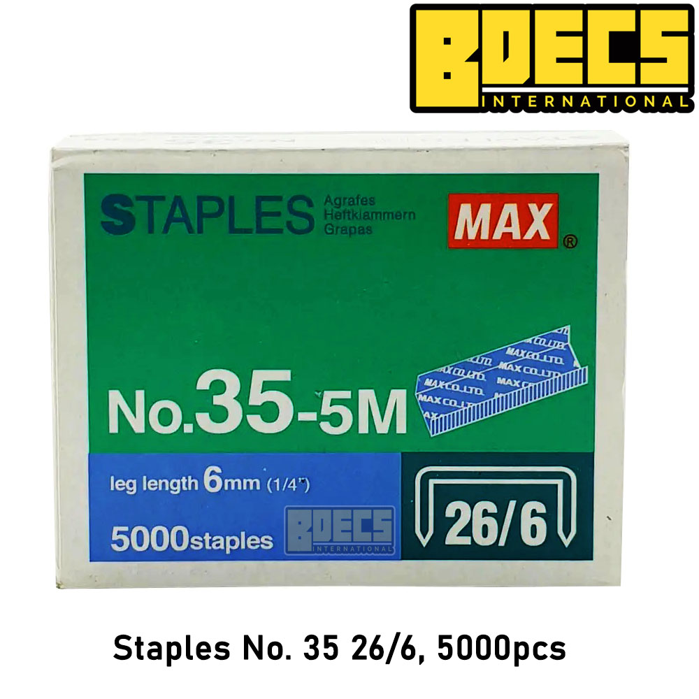 Max Staple Wire No. 35 (5000 Staples) High Quality I Bdecs | Lazada PH