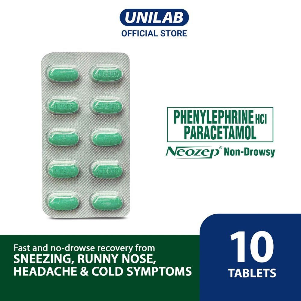 Unilab Neozep Z+ Non-Drowsy 10 Tablets- Faster and no-drowse recovery ...