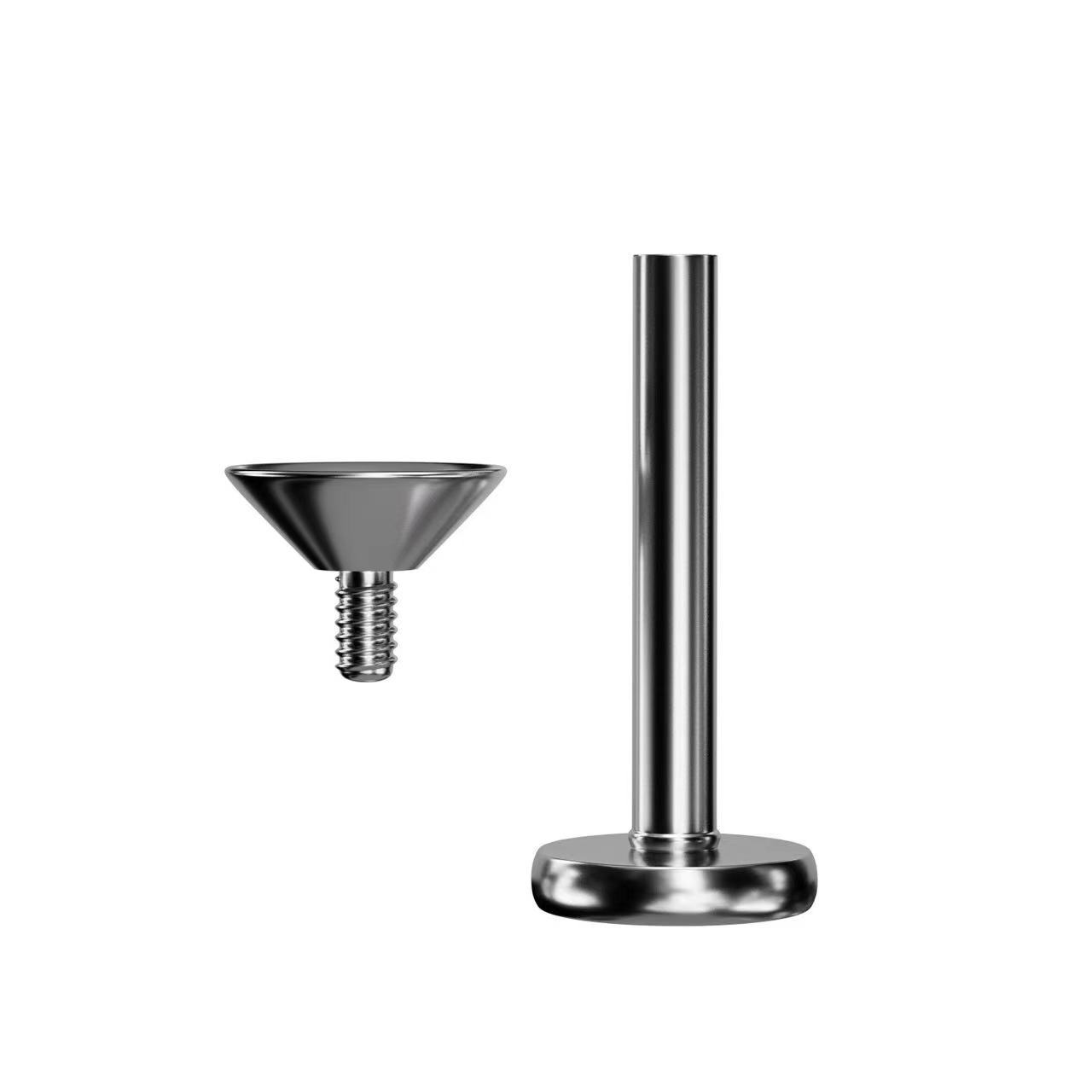 Titanium alloy G23 external thread funnel lip nail head human body ...