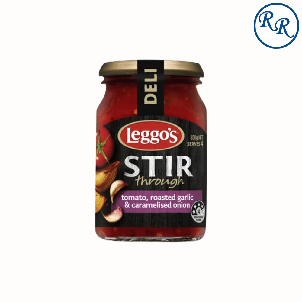 LEGGO'S STIR THROUGH SAUCE TOMATO, ROASTED GARLIC & CARAMELISED ONION ...