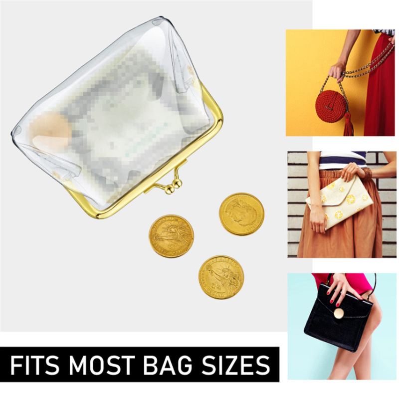 Mini Money Bags Bus Card Iron Mouth Clip Credit ID Card Small Holder ...