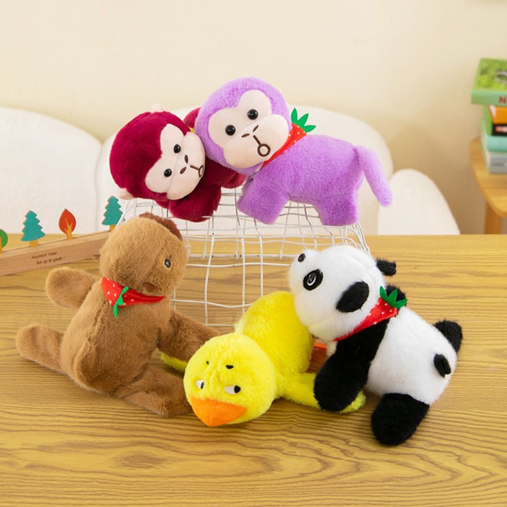 Handheld Wrist Doll Panda Slap Bracelet Series Monkey Capybara Plush ...