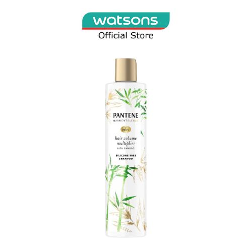 PANTENE Nutrient Blends Hair Volume Multiplier With Bamboo Shampoo ...