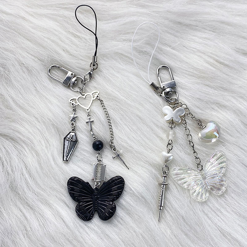 Pink Y2K Phone Charms Pendant Kawaii Key Chain For Bag Cute Accessories ...