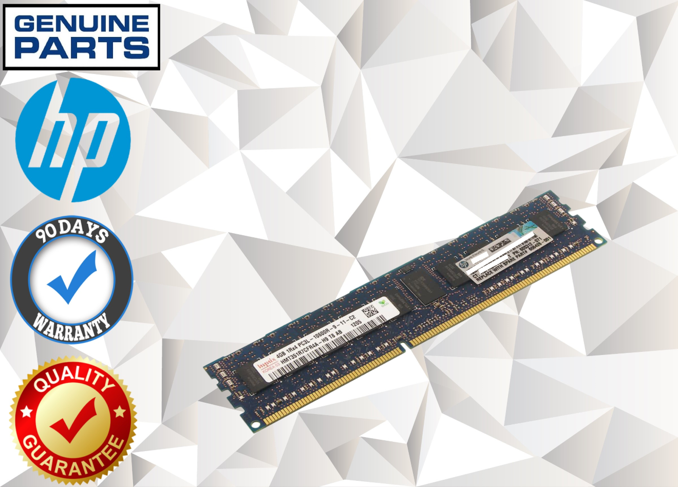 HP 4GB 1Rx4 PC3L-10600R DIMM (606426-001) | Lazada