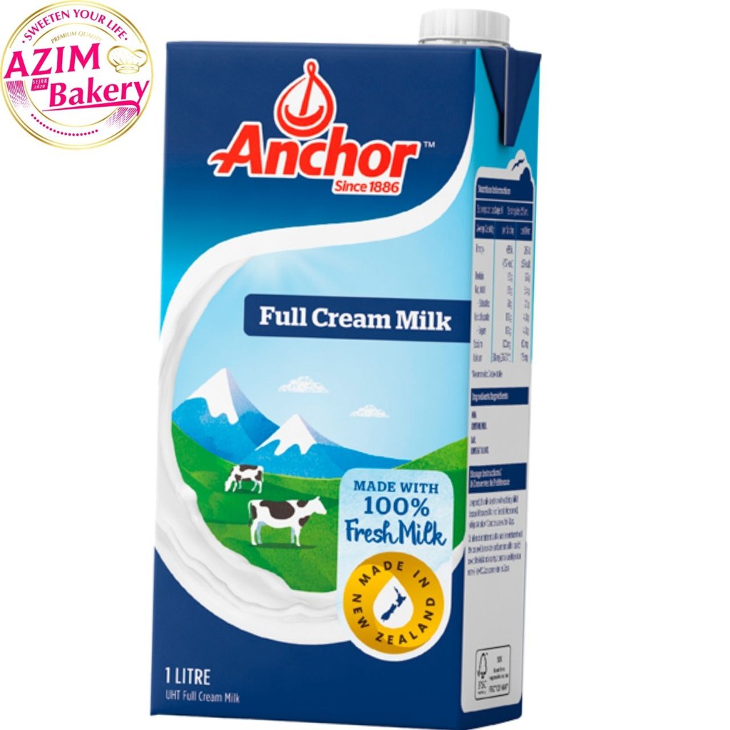 Anchor Full Cream Milk 1l Uht Milk | Susu Penuh Krim Anchor by Azim ...