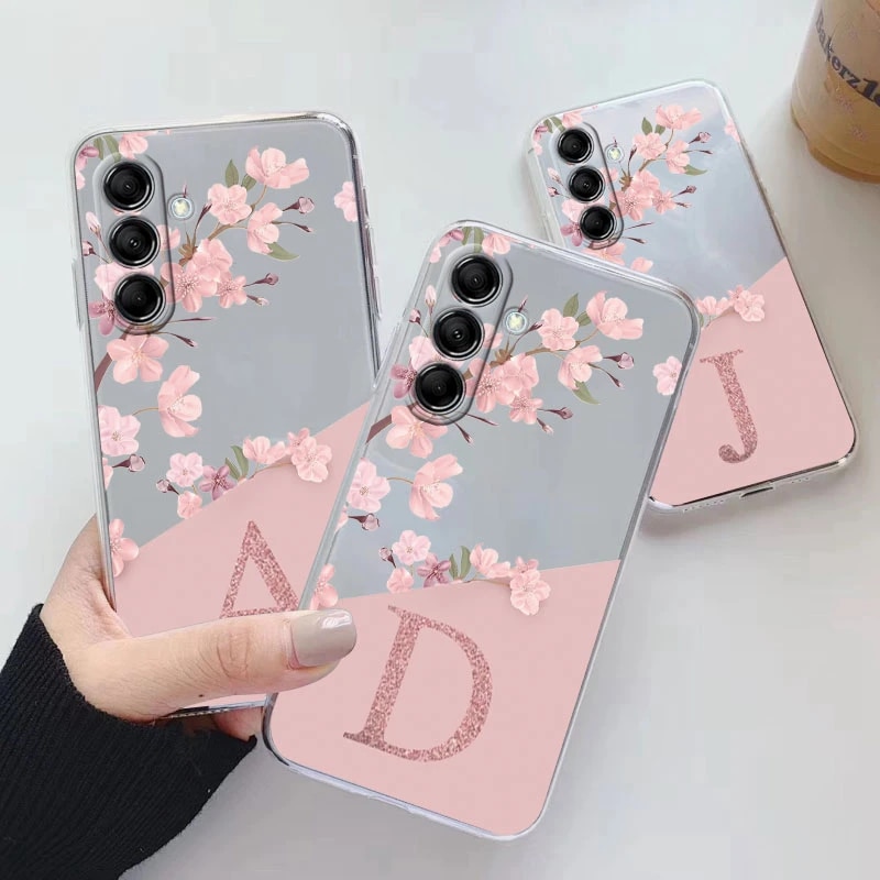 Cute Alphabet Case For Samsung M14 M34 M54 5G Phone Cover Soft Silicone ...