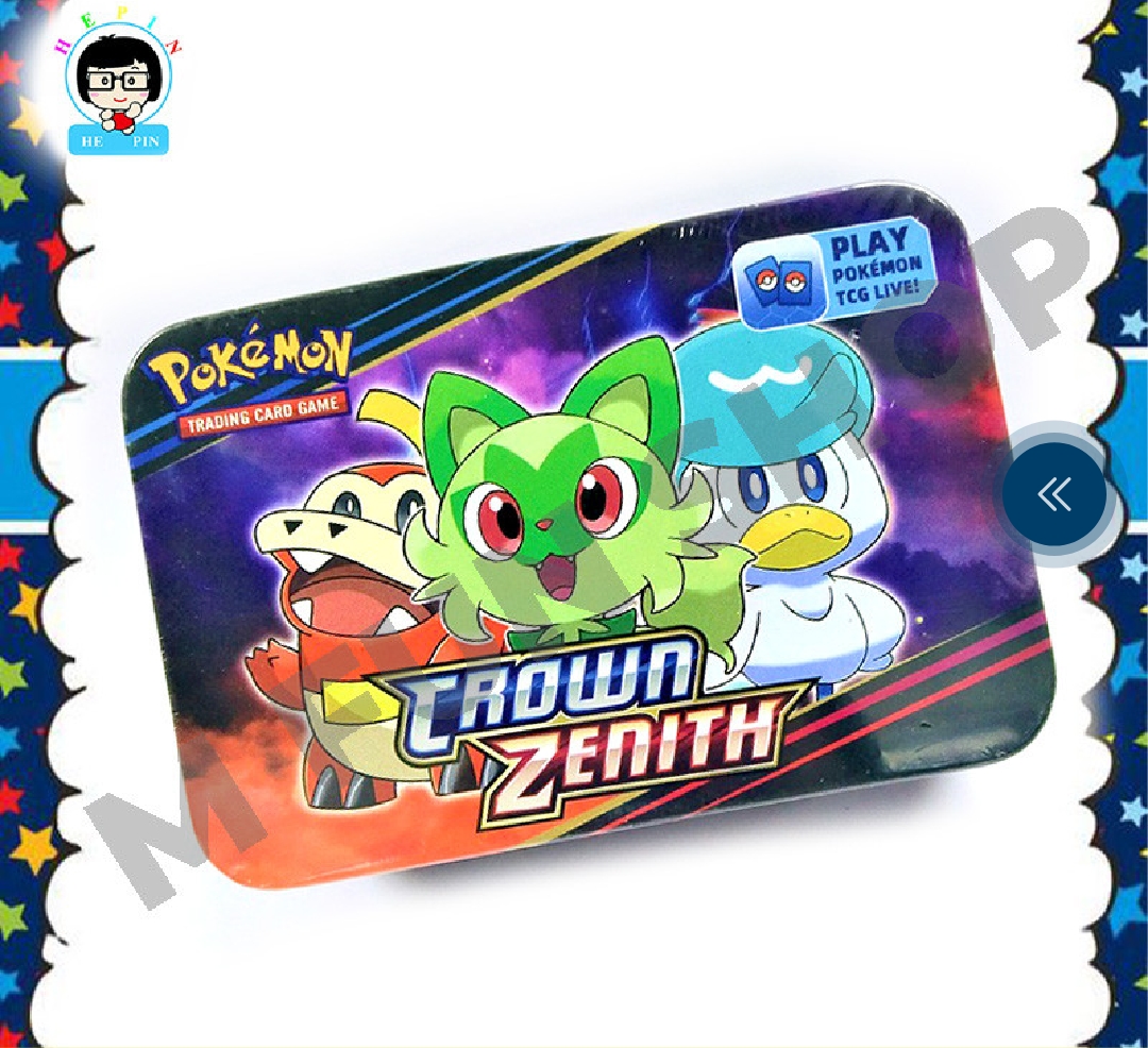 42-Piece Pokemon Trading Cards Set – Includes Metal Box & Exclusive ...