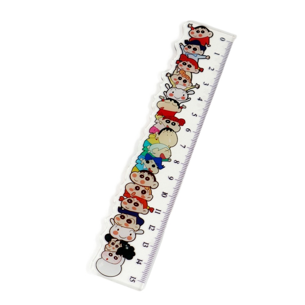 Cute Pikachu Straight Rulers Cartoon Anime 15CM Crayon Shin Chan Ruler ...