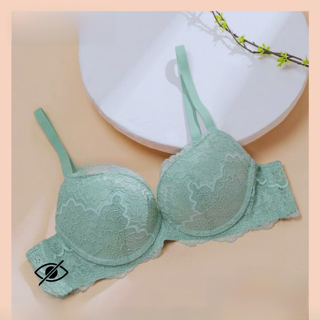 Premium Net Elastic Linen Pushup Foam Bra For Girls - Adjustable ...