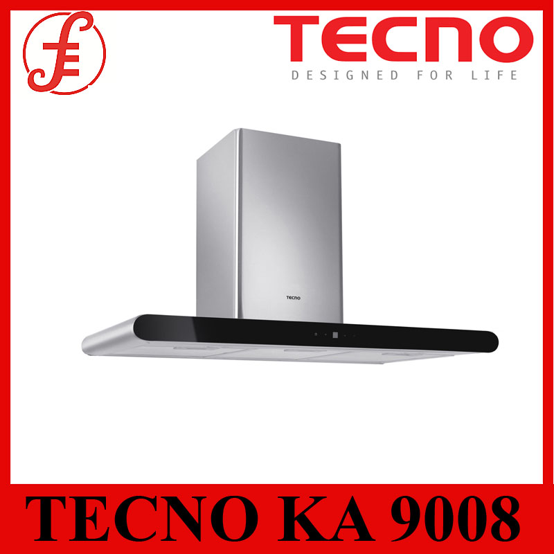 TECNO KA 9008 90cm Round Profile Chimney Cooker Hood with LED Sensor ...