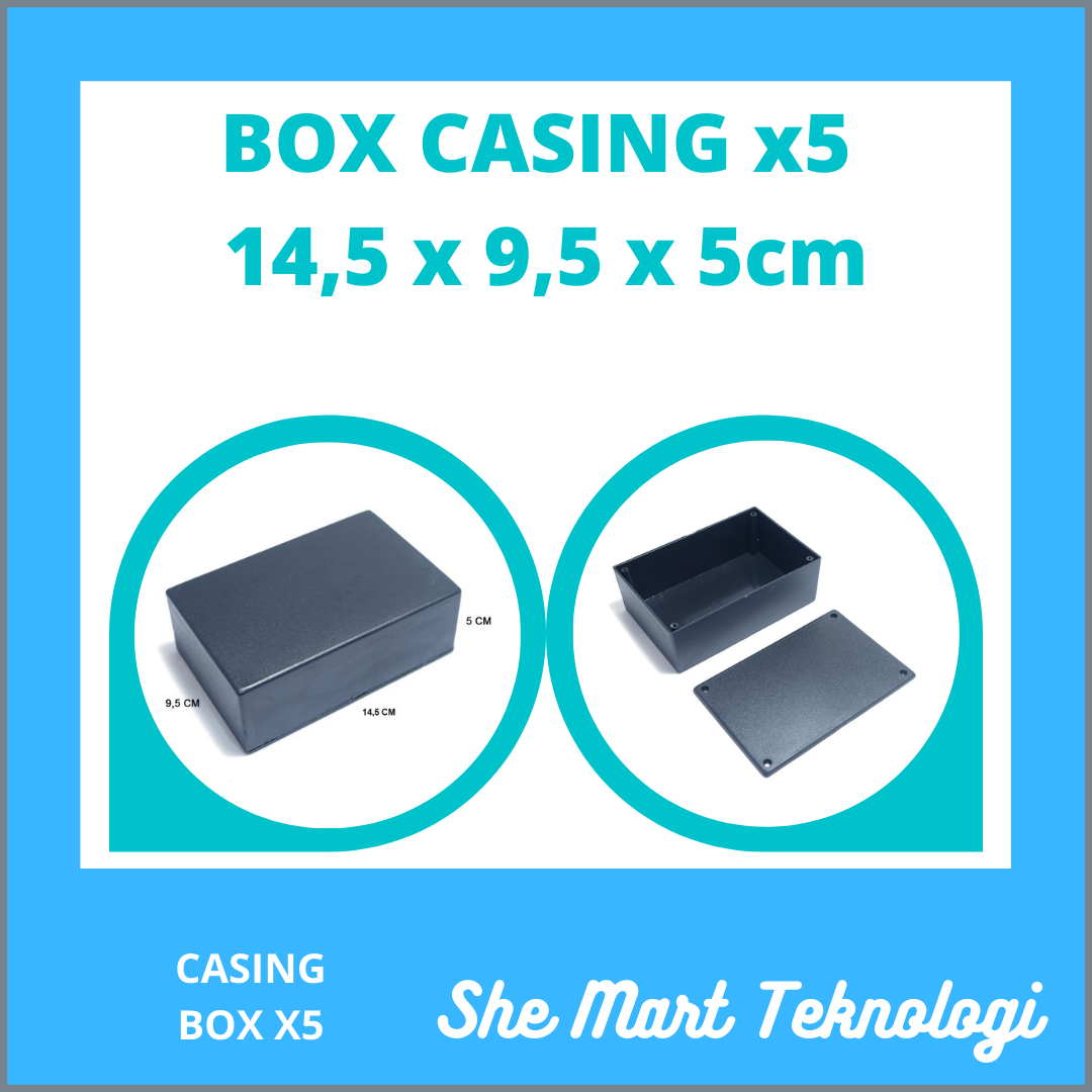 Box Elektronik X5 Kotak Arduino ukuran 14.5 X 9.5 X 5cm | Lazada Indonesia