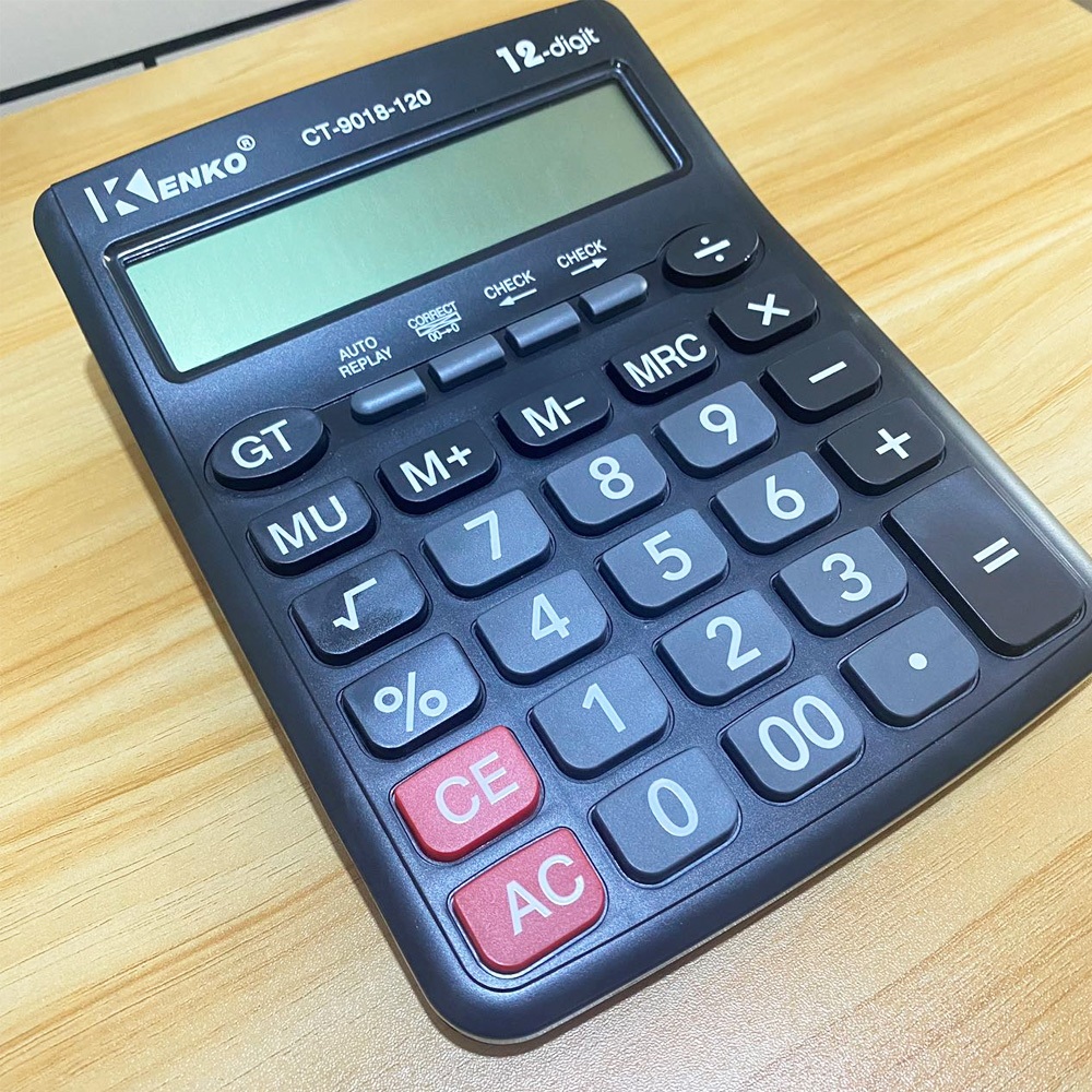 IDA Large Screen Display Basic Calculator Big Buttons for Business 12 ...