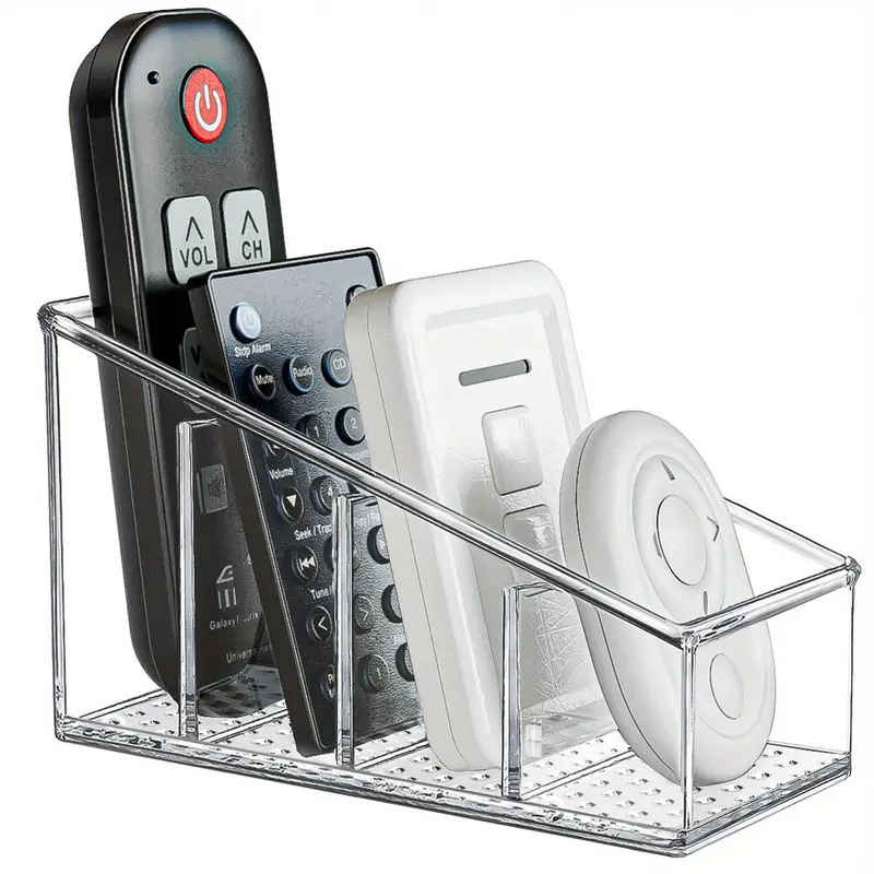 4 Grids Remote Control Organizer TV Remote Holder For Table ...