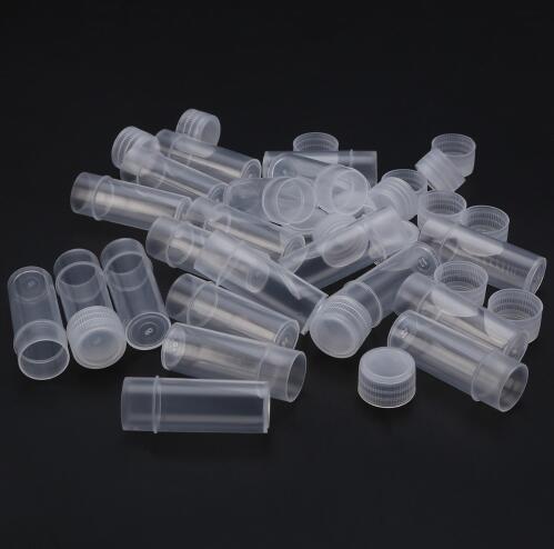 【Salt & Story】10/30/50pcs 5ml Empty Tube Plastic Clear Plastic Sample ...